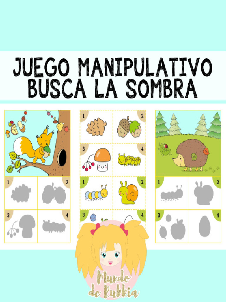Juego Percepción Visual - Sombras (Velcro) | PDF