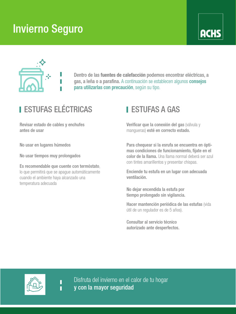 achs-consejos_estufa-2018 | PDF | Calor | Termostato