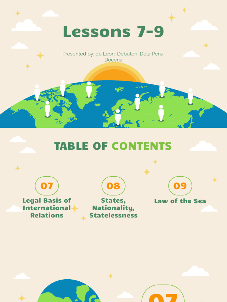 Lesson 7-9 Reporting The Contemporary World | PDF | Territorial Waters ...