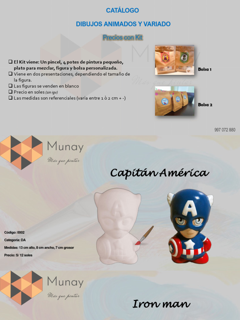 Catalogo Dibujos Animados y Variado Munay - (PRECIO KIT) Nuevo Catalogo ...