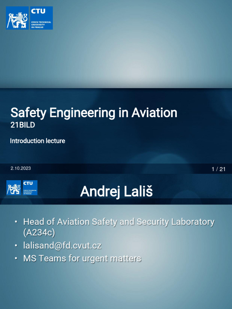 Cursuri Siguranta in Aviatie | PDF | Risk | Reliability Engineering