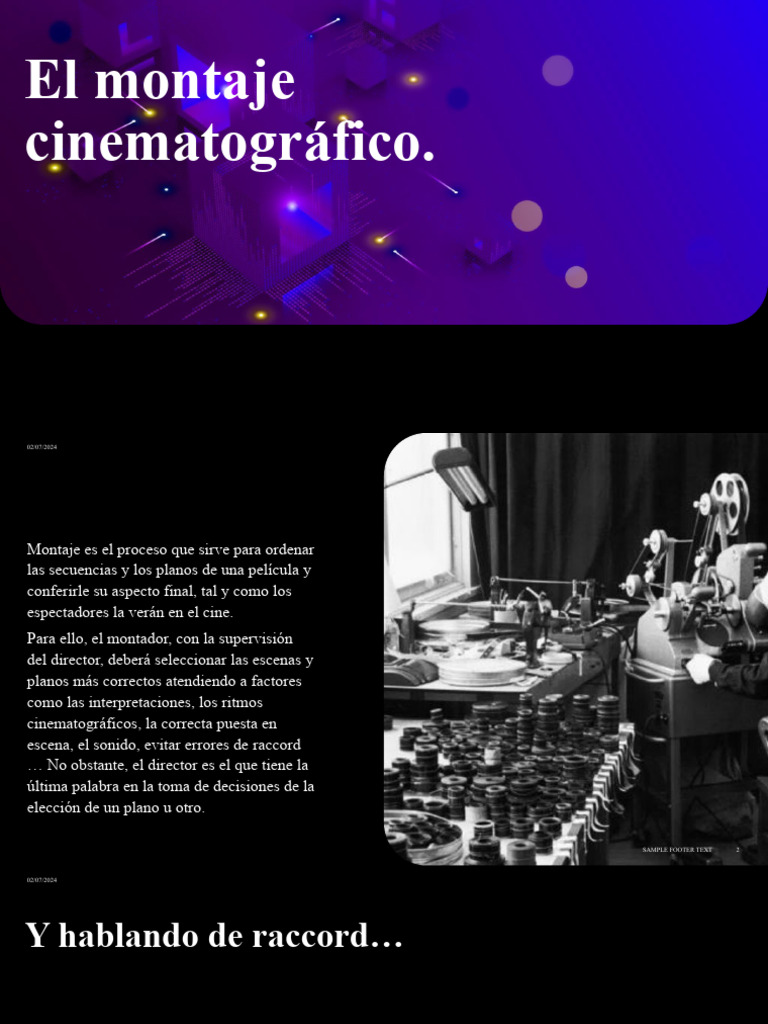 Tipos de Montaje Cinematográfico | PDF | Ritmo