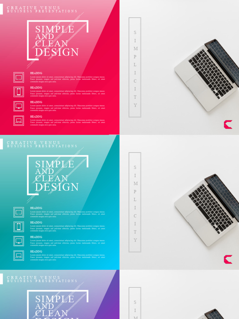 How To Design An Elegant, Simple Business Presentation Slide in ...