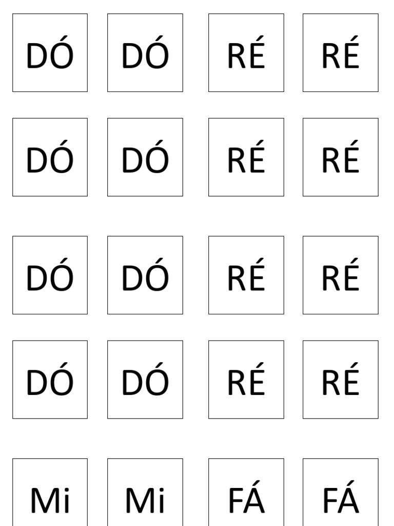 Cartas Notas Musicais | PDF