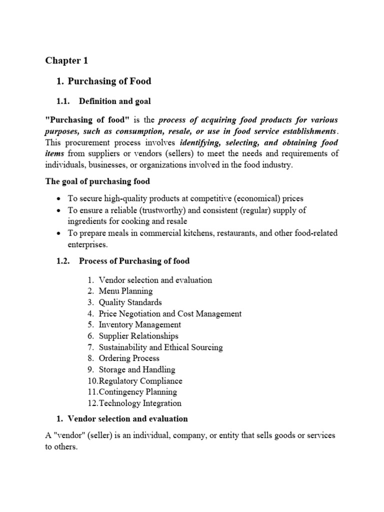 Receiving and Storing Food | PDF | Supply Chain | Procurement