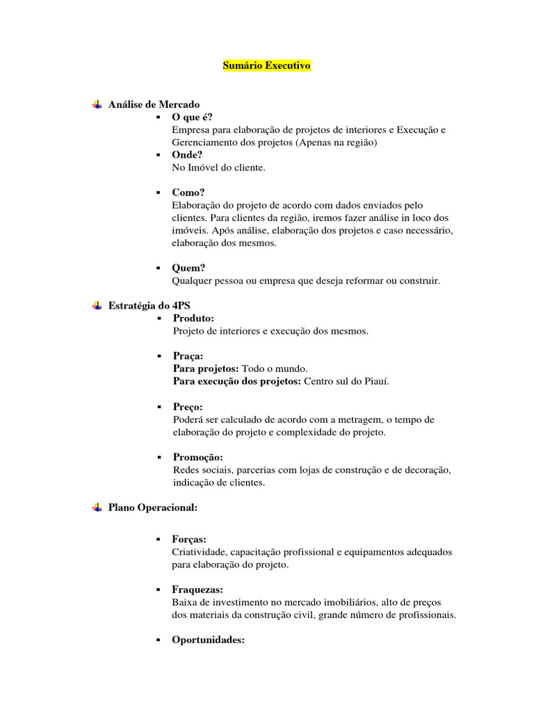 Súmário Executivo | PDF