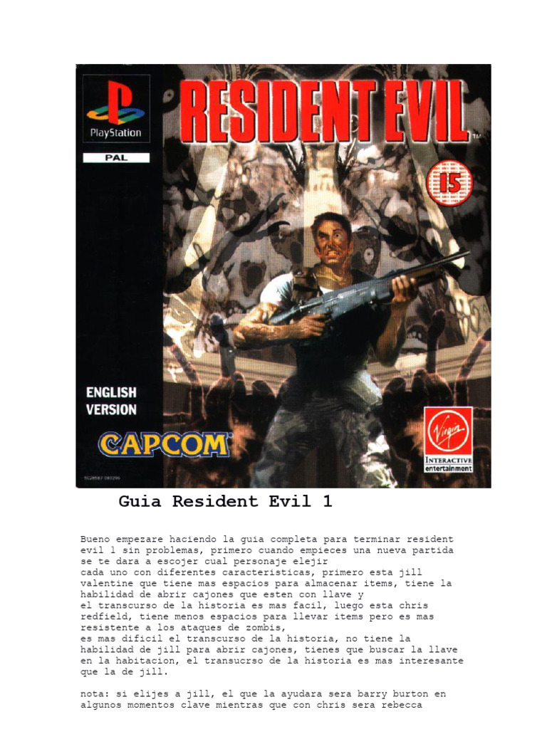 Guia RE 1 PSX | PDF