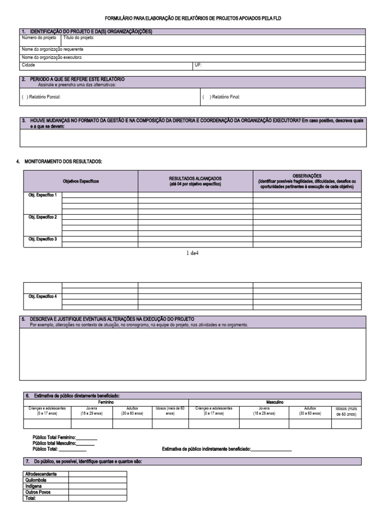 22 Relatorio Narrativo Programa Pequenos Projetos FLD | PDF