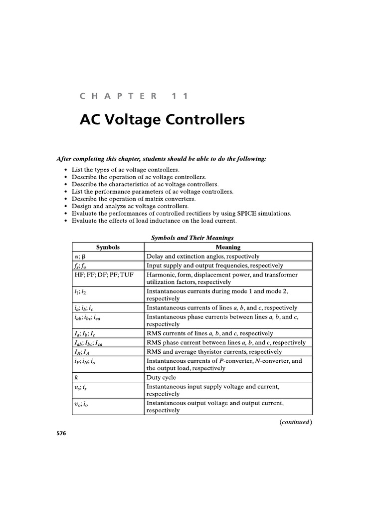 AC Voltage Controller Chap 11 Rash | PDF