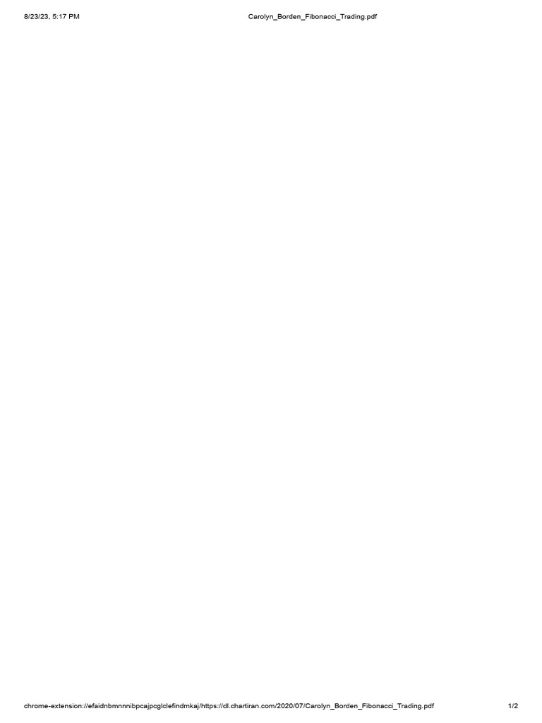 Fibonacci Trading Book | PDF