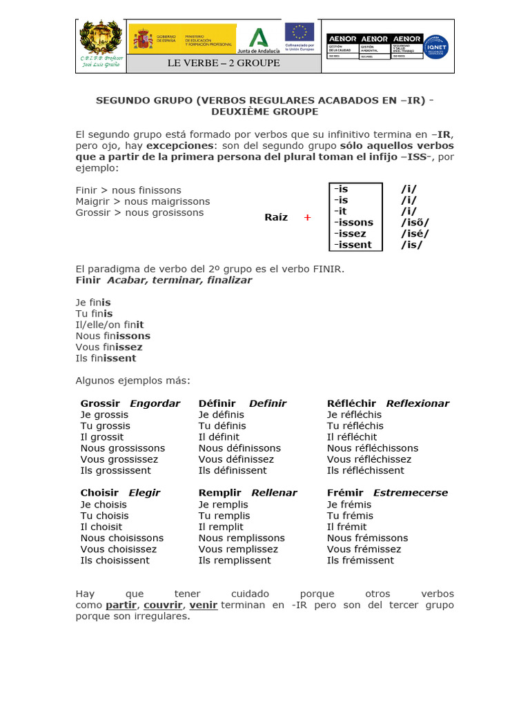 4 - Verbos - Segundo Grupo | Descargar gratis PDF | Idiomas | Estudios de idiomas extranjeros