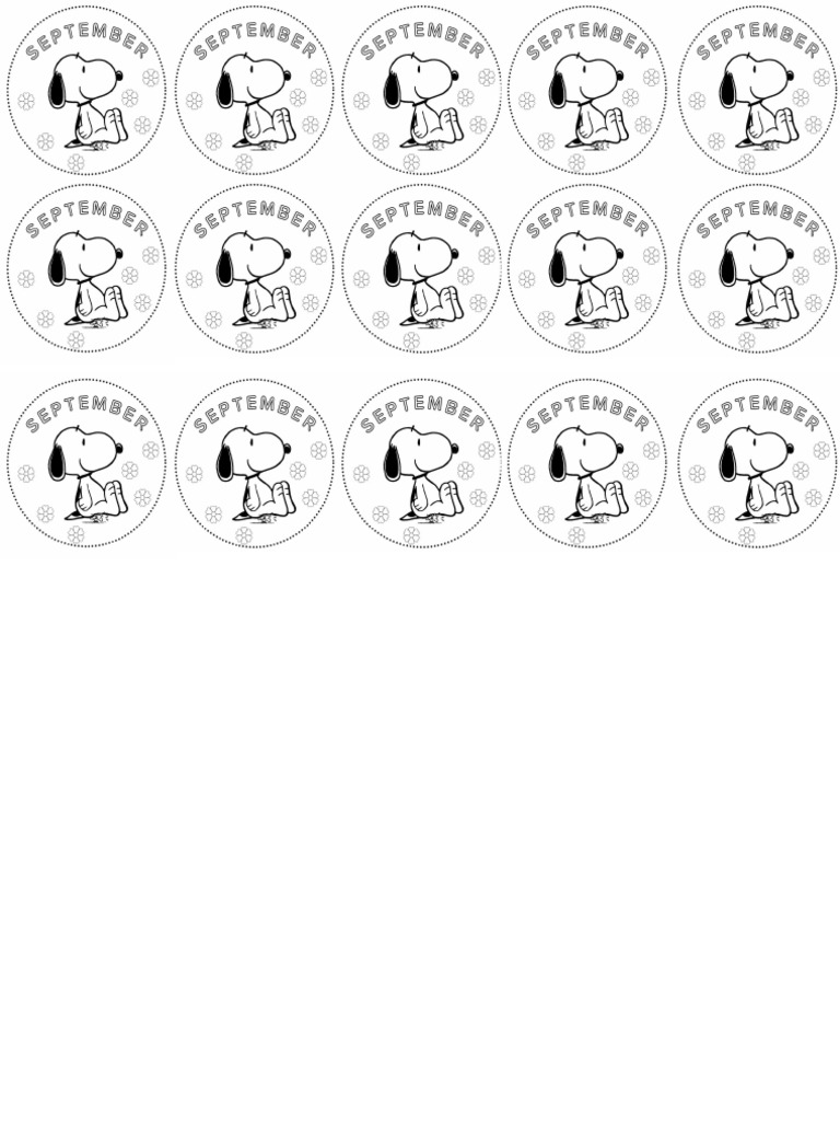 Snoopy September | PDF