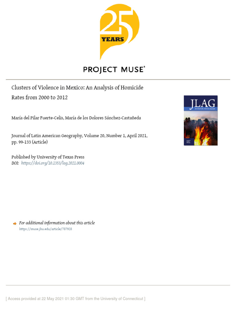 Fuerte Celis2021 | PDF | Spatial Analysis | Violence