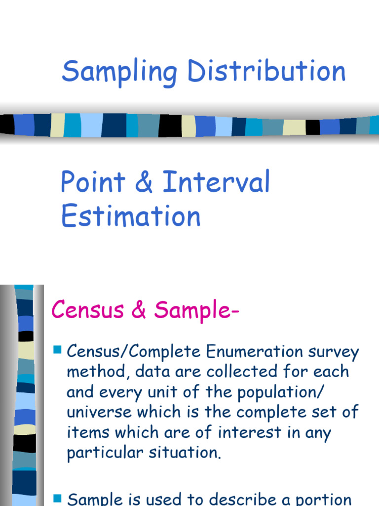 Point and Interval Estimate | PDF | Estimator | Confidence Interval