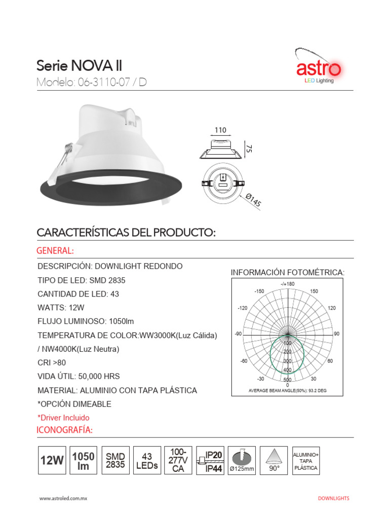 Serie Nova Ii: Modelo: 06-3110-07 / D | PDF