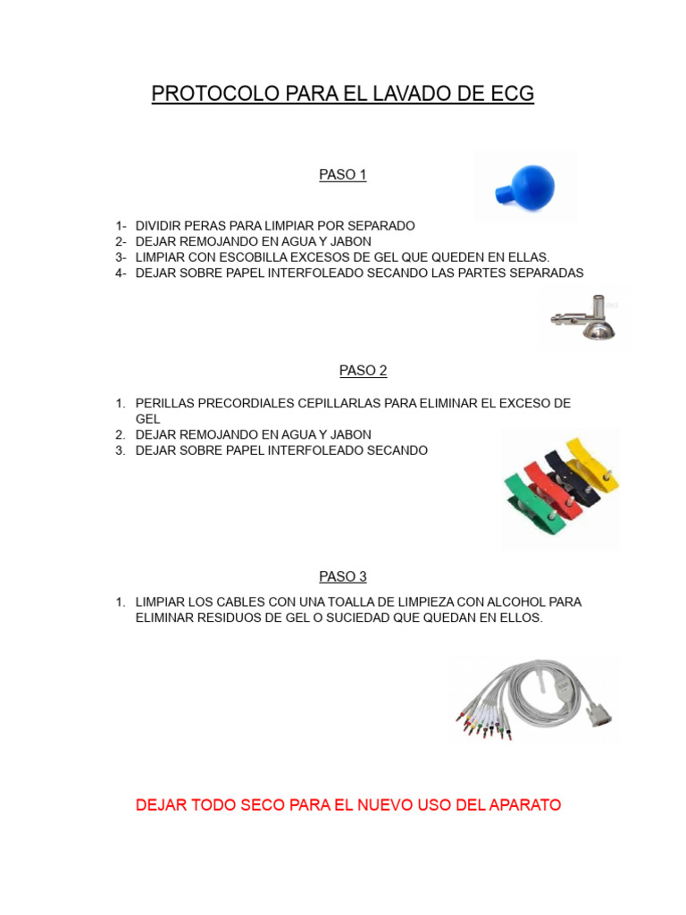 Protocolo de Lavado de ECG | PDF