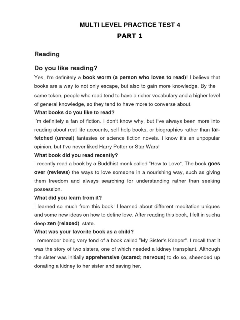 Multi Level Practice Test 4 | PDF | Online Shopping