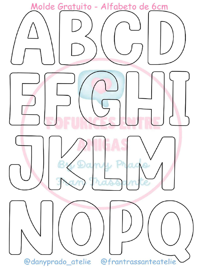 Molde Alfabeto 20 | PDF