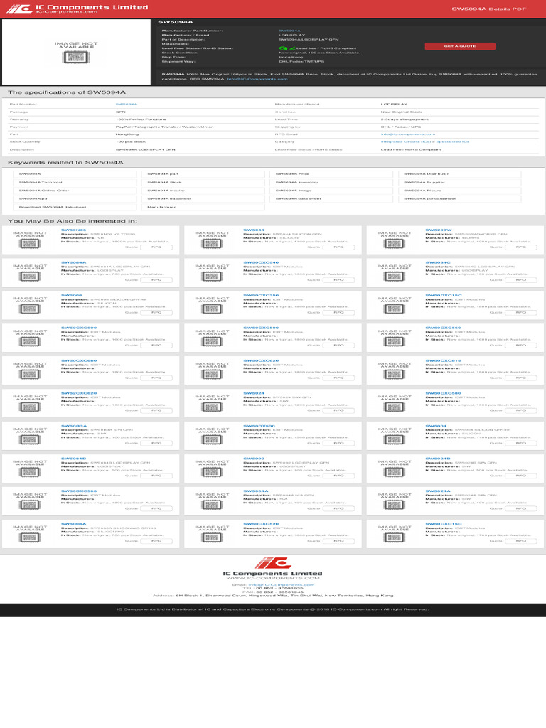 SW5094A | PDF | Electronics | Computer Engineering