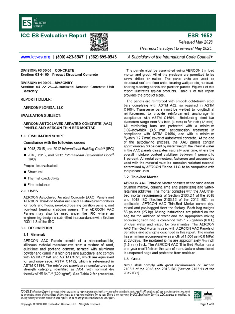 Esr 1652 | PDF