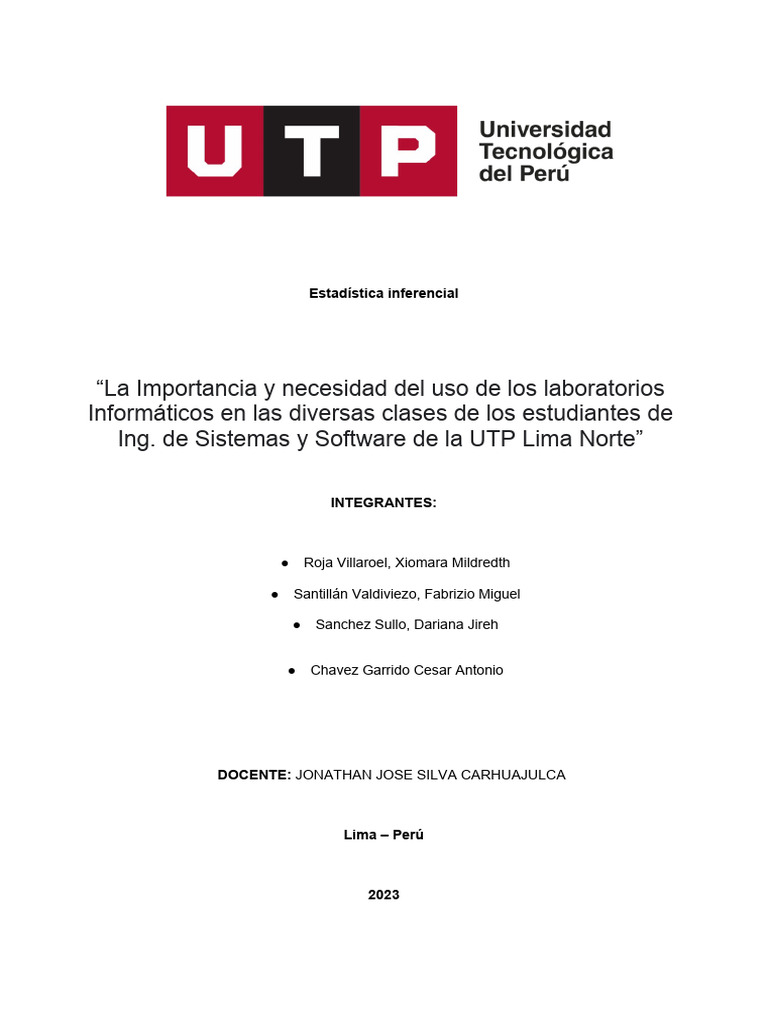 Título Del Informe Final | PDF