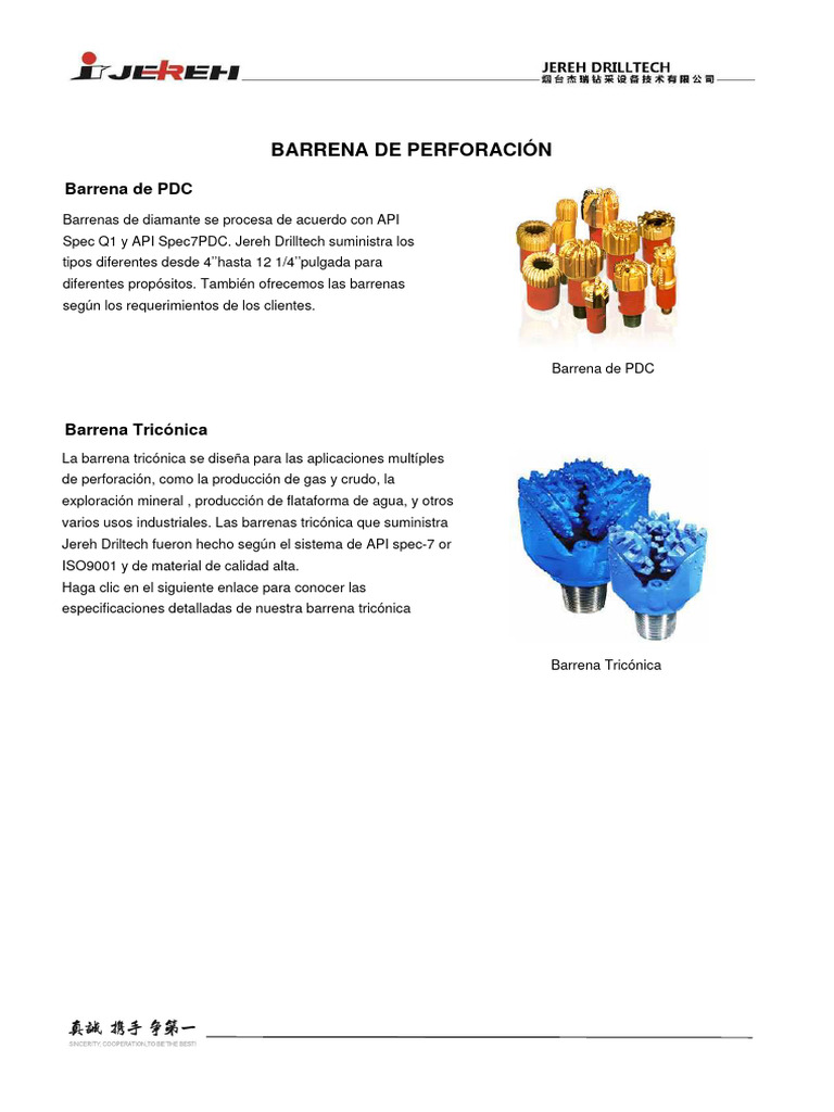 Barrena de Perforacion | PDF