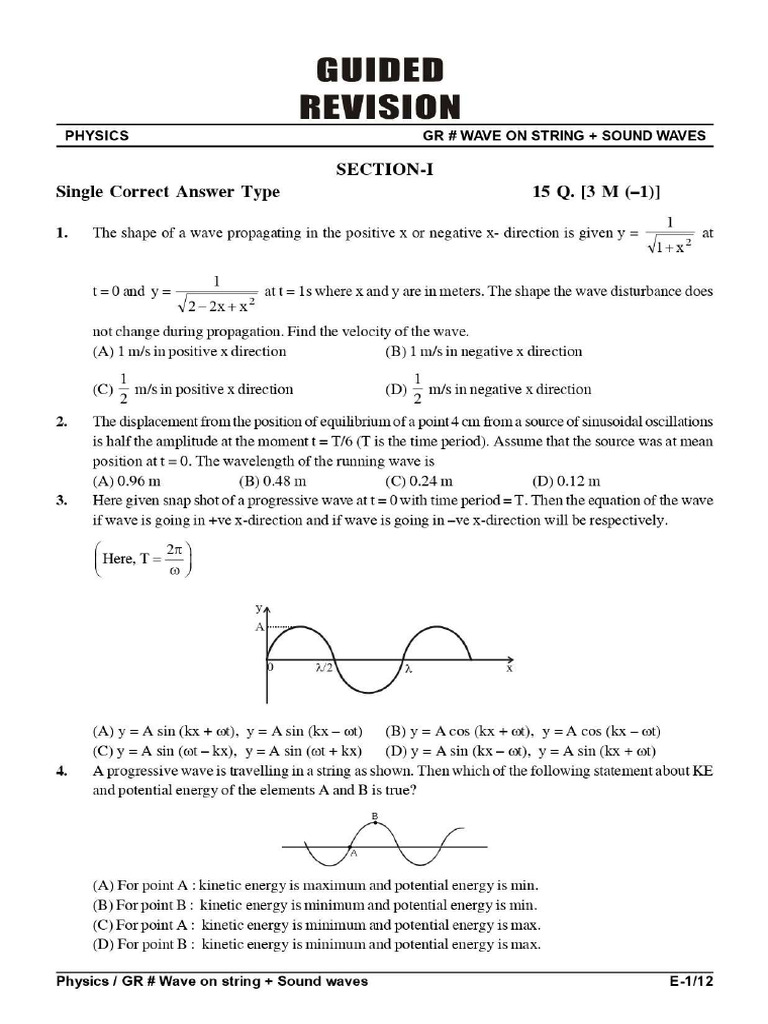 Wave Motion | PDF