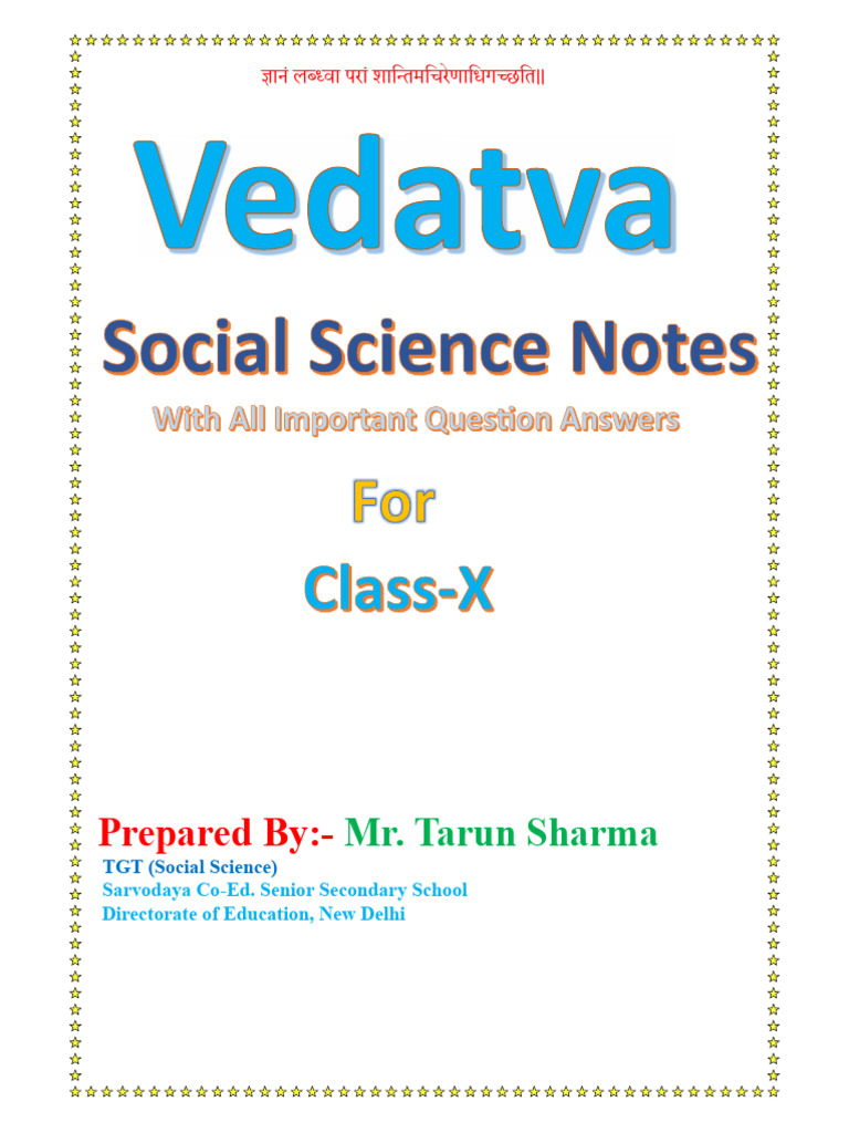 Class X Social Science Notes English 1 | PDF | Mahatma Gandhi | British Raj