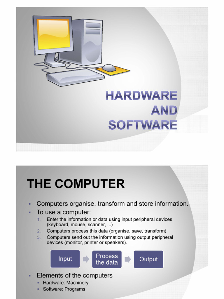 02 Hardware and Software - Unit | PDF