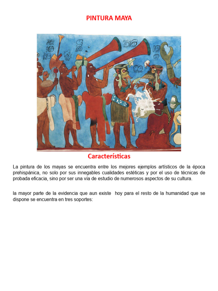 Características de la Pintura Maya | PDF