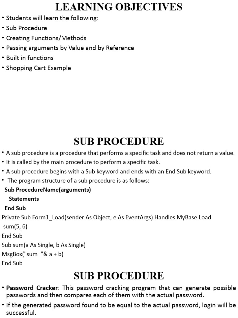 Week 9 Modules And Procedures Pdf Parameter Computer Programming Interest