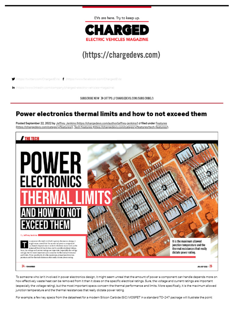Power Electronics Thermal Limits and How To Not Exceed Them | PDF ...