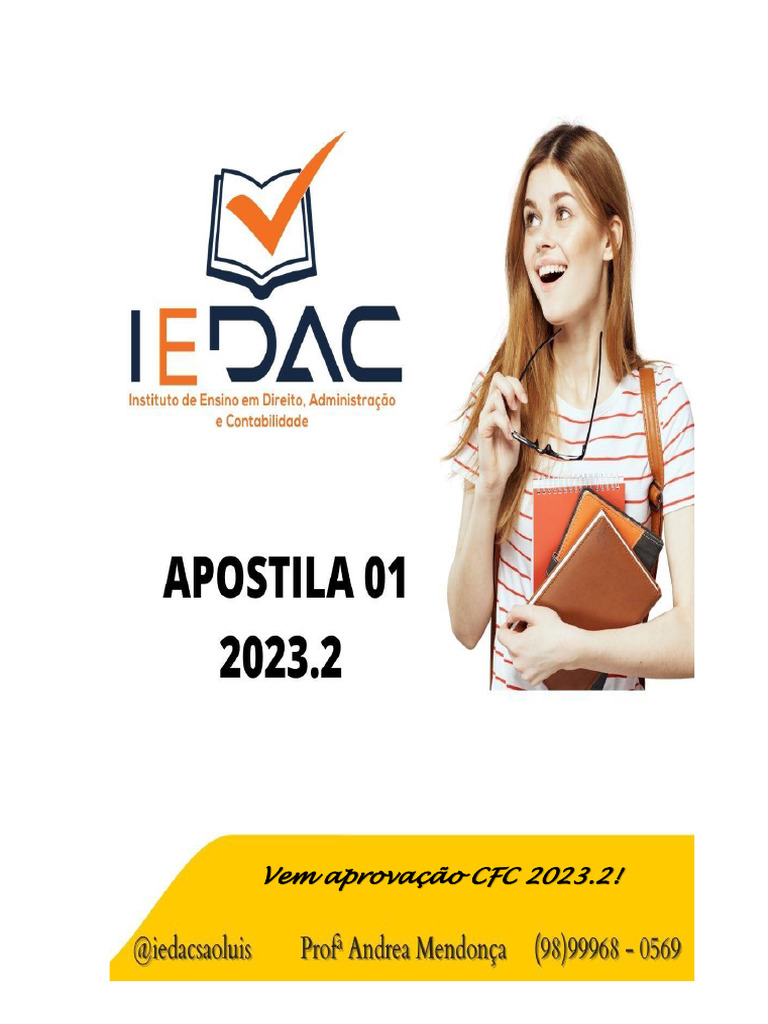 Apostila 2023.2 01 Lanc. Reg. Competência X Caixa CPC 00 CPC 26 Princípios Sem Respostas | PDF ...