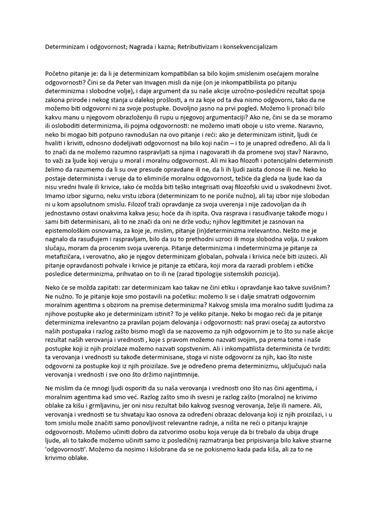 Determinizam Časopis Gotovo-1 | PDF
