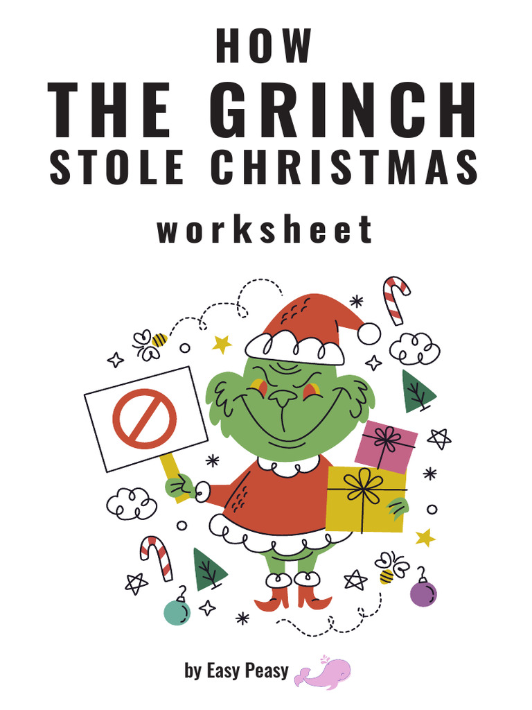 Grinch Stole Christmas Worksheet | PDF