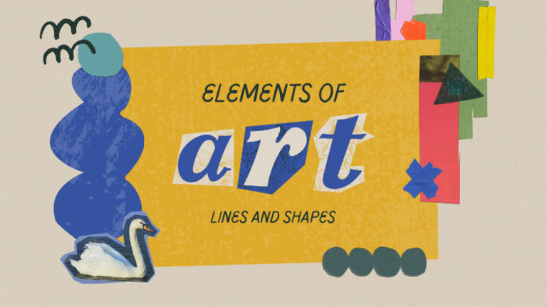 Elements of Art - Lines and Shapes Education Presentation in Yellow ...