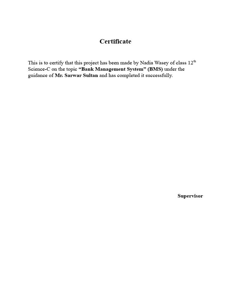 Computer Science Project Pdf Deposit Account Banks