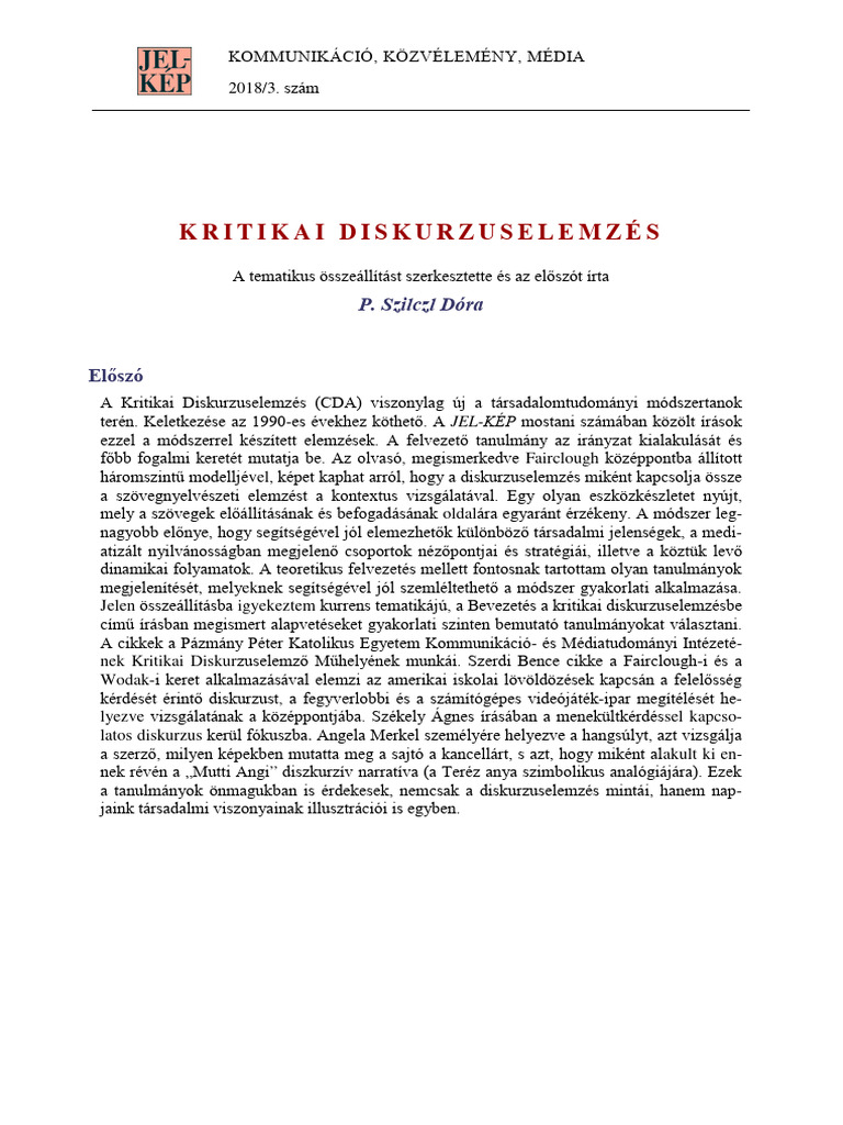 Jel-Kép 2018 3 | PDF