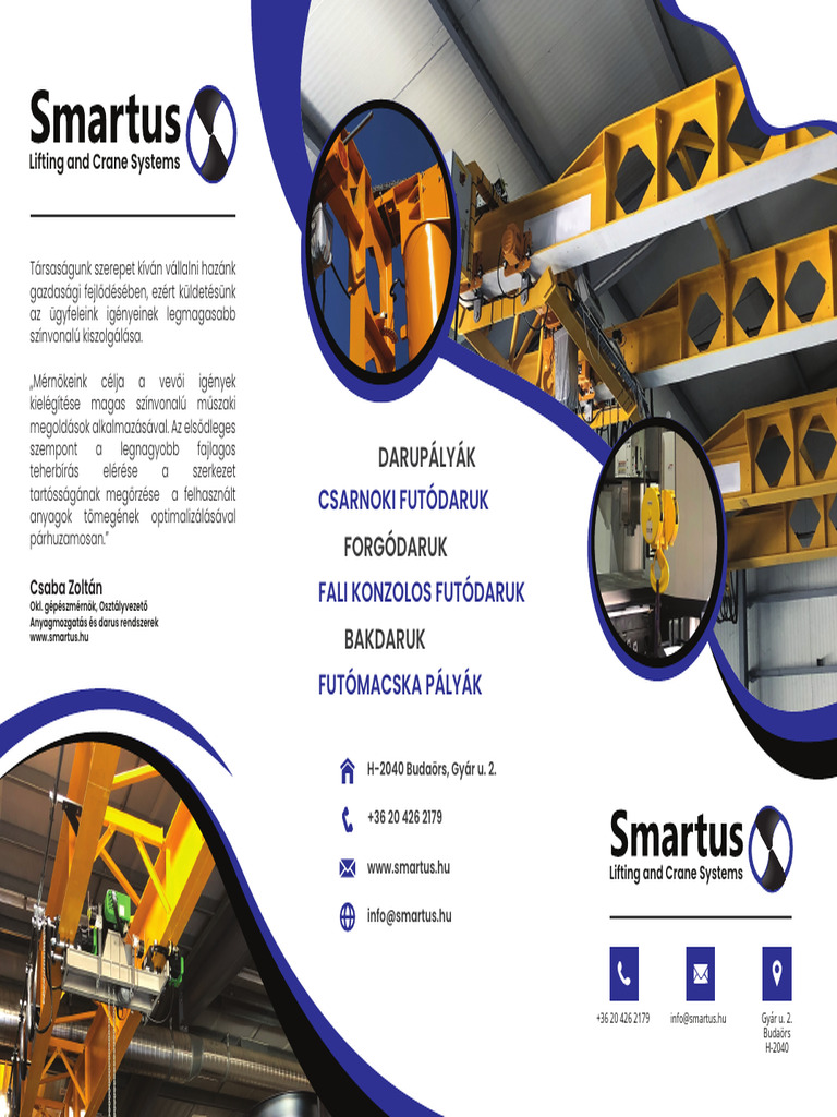 Smartus Lifting and Crane Systems 3fold | PDF