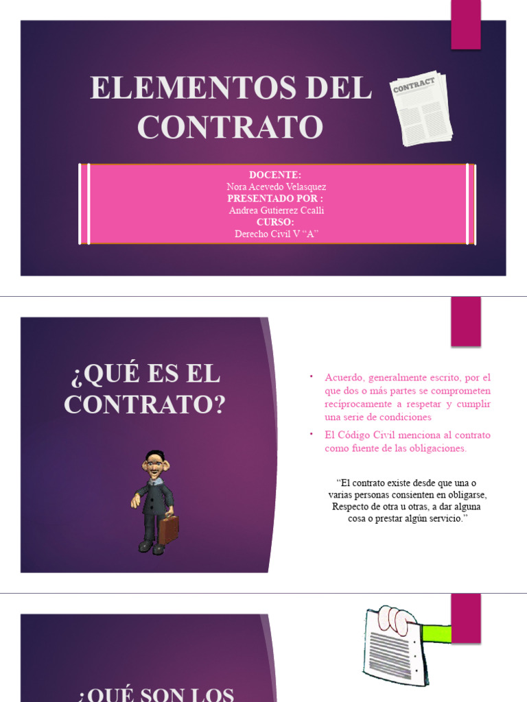 ELEMENTOS-DEL-CONTRATO | PDF | Principios éticos | Derecho civil ...