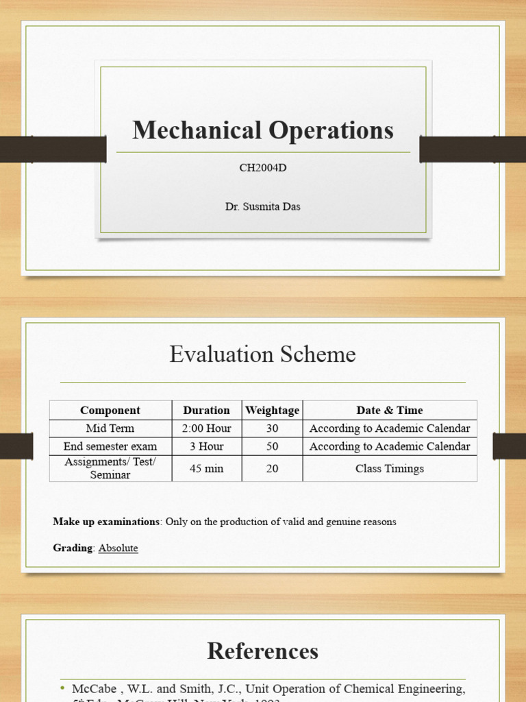 Mechanical Operations PPT 1 | Download Free PDF | Sphere | Solid