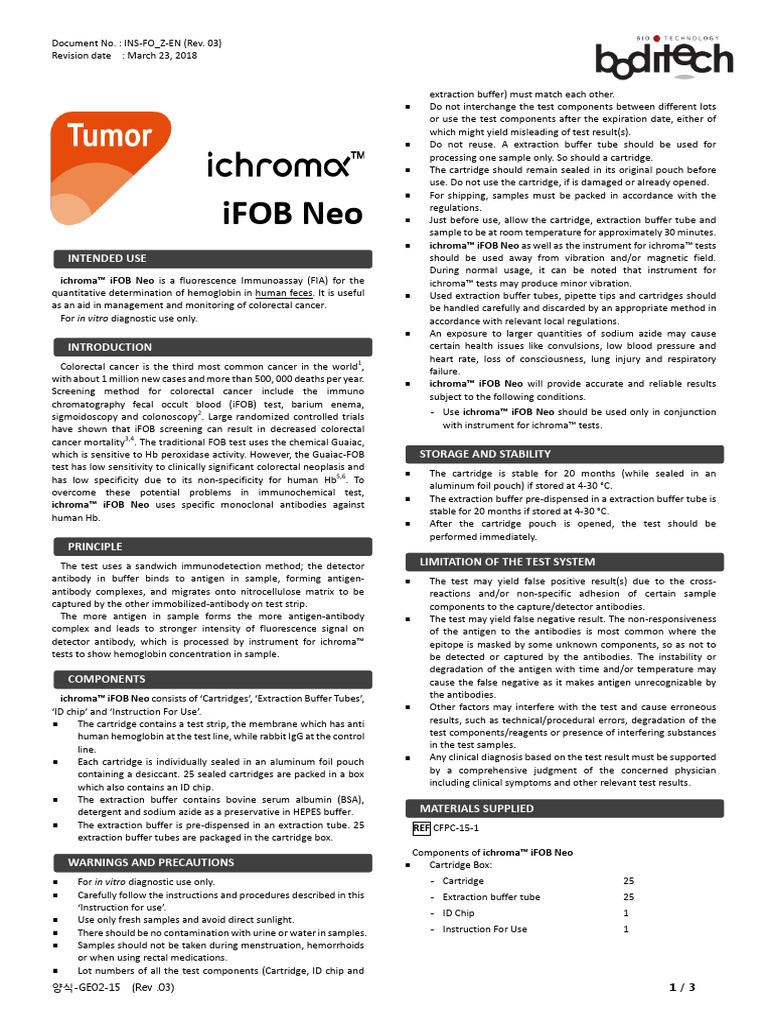Ifob Neo B | PDF | Antibody | Detection Limit