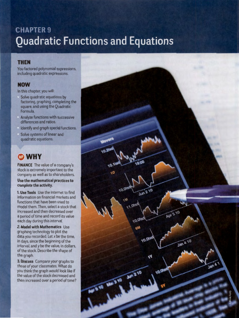 Quadratic Functions and Equations Overview | PDF | Quadratic Equation ...