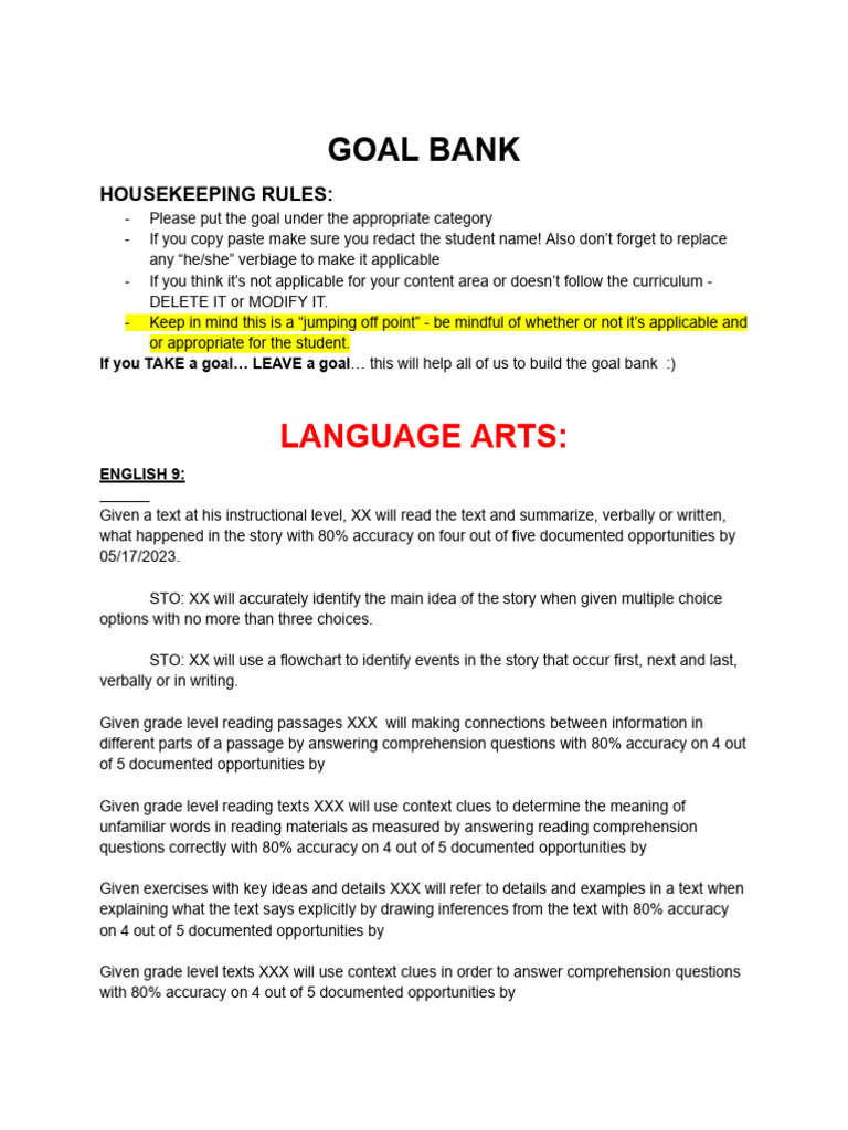 Example of Sped Resource | PDF | Reading Comprehension | Mathematics