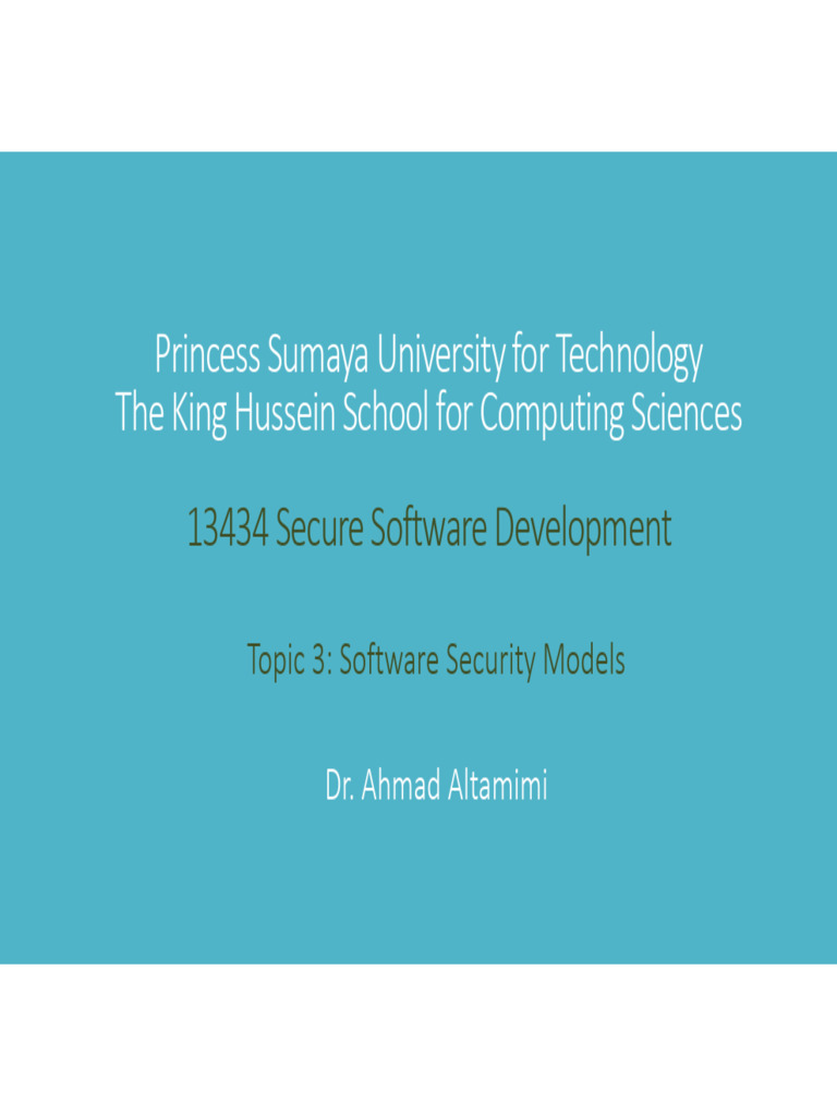 Software Security Maturity Models | PDF | Security | Computer Security