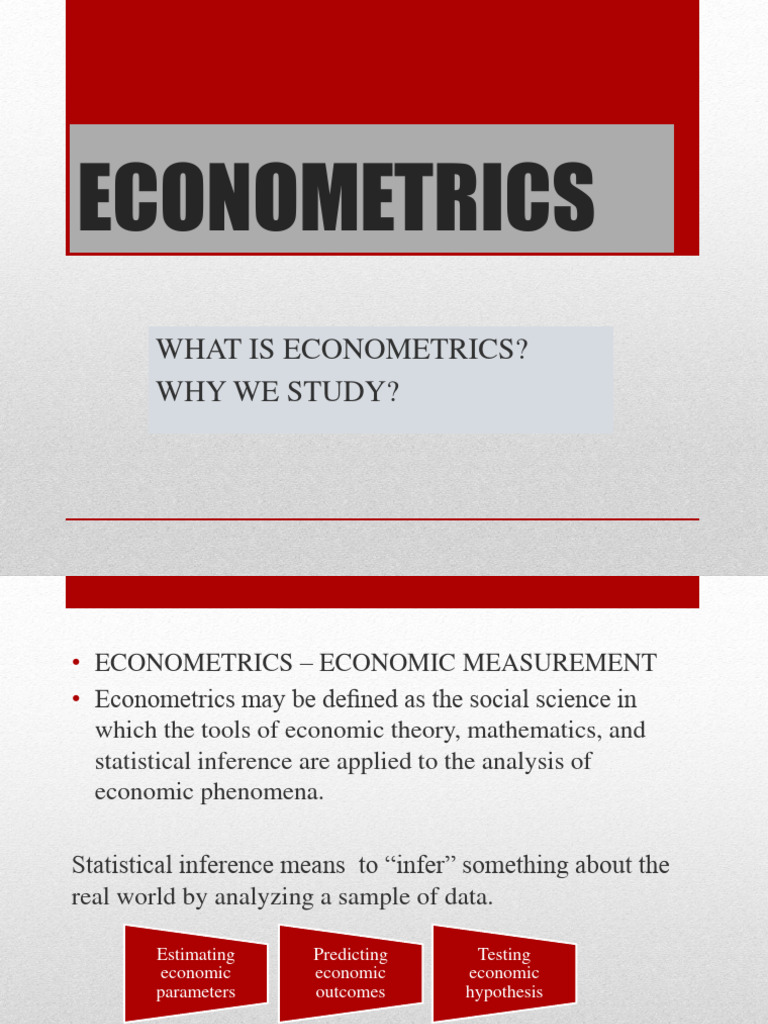 Econometrics 211126043703 | PDF | Econometrics | Economics