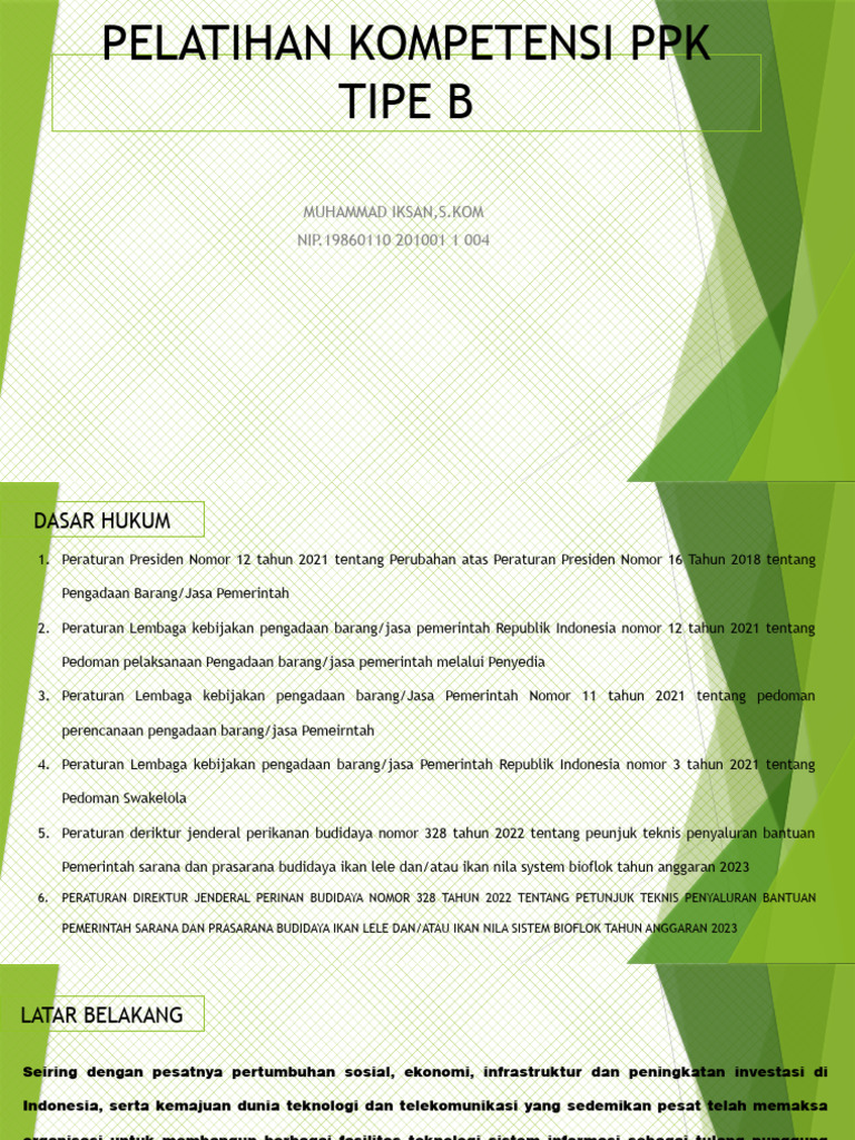 Presentation PPK TIPE B IKSAN Revisi | PDF