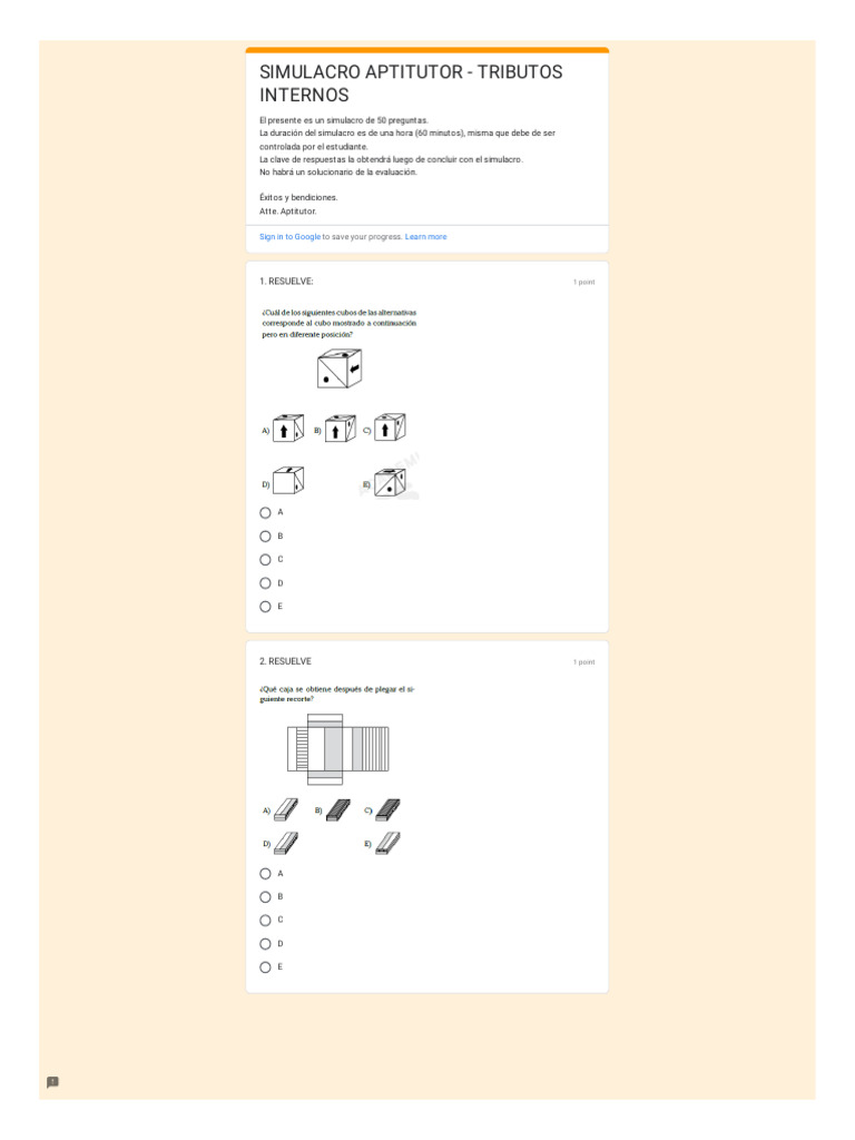 Simulacro-Tributos Internos | PDF | Impuestos | Gobierno