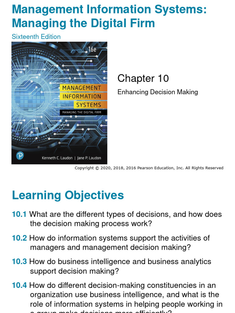 Enhancing Decision Making | PDF | Business Intelligence | Analytics
