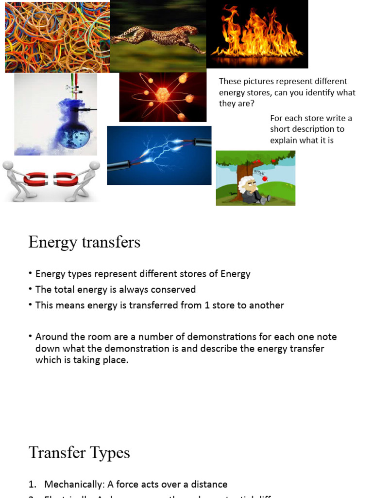 Energy Types and Transfers | PDF